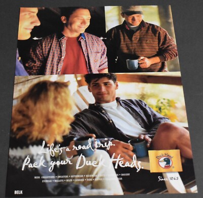 1997 Print Ad Fashion Duck Head Shirt Sweaters Clothing Men Blonde Lady ...