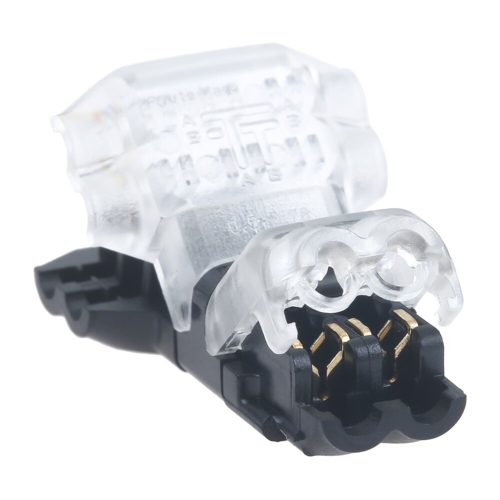 20Pcs Low Voltage Wire Connectors 2 Pin 2 Way T Wire Connector Terminal ...