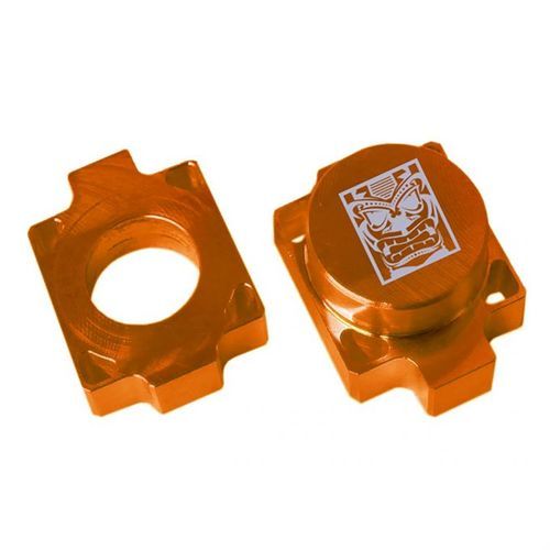 NIHILO Chain Adjuster Kit 85 SX/TC 20mm Axle 2015-2017 - ORANGE | eBay