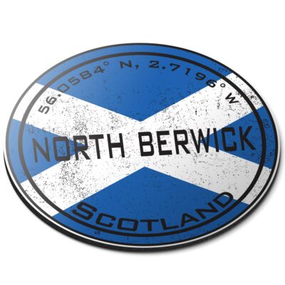 Round Mouse Mat North Berwick Scotland Flag Circle #60057 | eBay UK