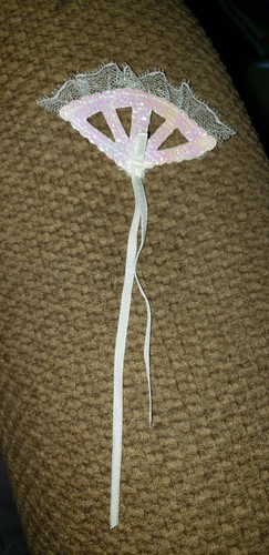 Vtg 1989 Dance Magic Barbie REPLACEMENT White Lace Ribbon Fan | eBay