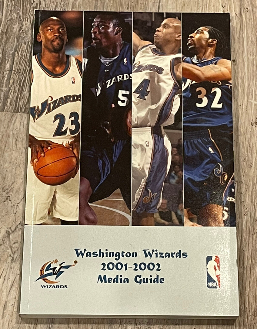 Washington Wizards 2001 - 2002 Media Guide - Michael Jordan Cover | eBay