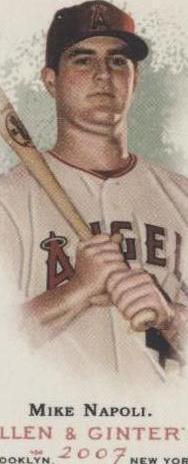 2007 Topps Allen & Ginter's - Mike Napoli #206 Mini Allen & Ginter Back ...
