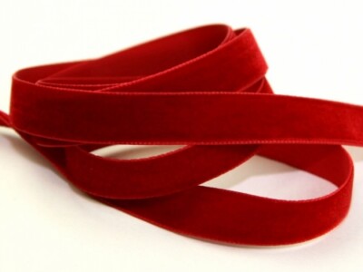 Berisfords Velvet Ribbon Mini Roll 9644 Scarlet - 22mm - per 5 metre ...