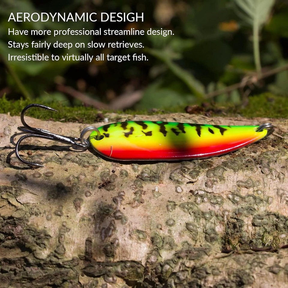 Magnum Trolling Spoons Fishing Lures Fishing Spoons Bait Trout Bass ...