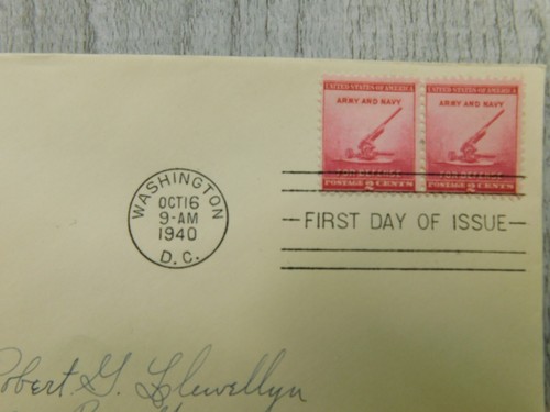 First Day Of Issue Army and Navy For Defense WA DC 1940 VTG Stamps ...