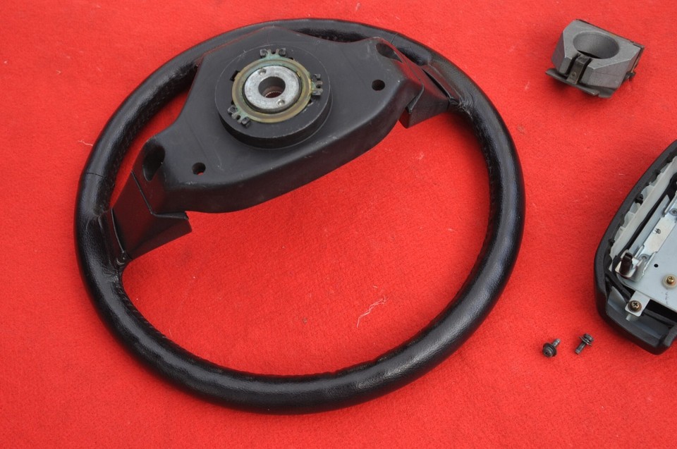 JDM Toyota Genuine AW11 MR2 Steering Wheel Black Leather oem MR-2 | eBay