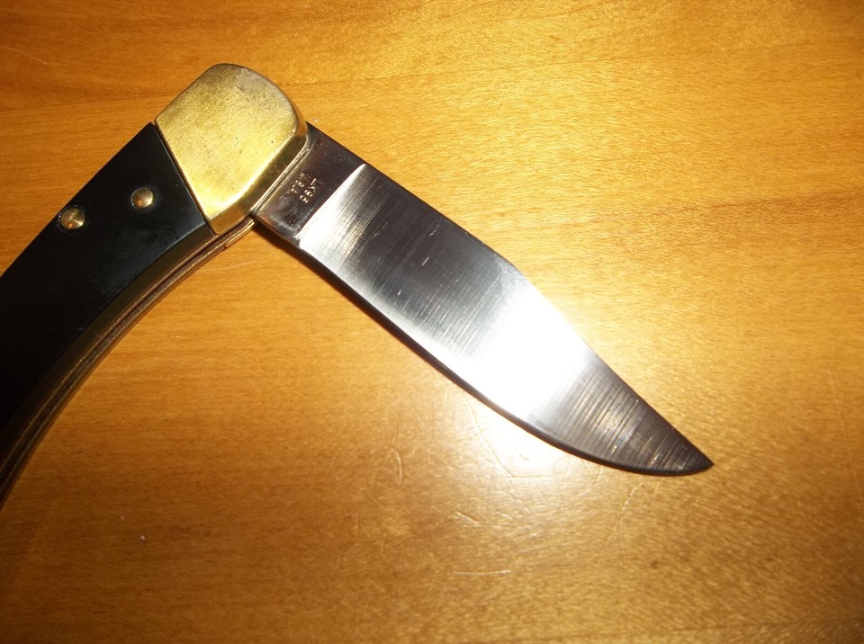 USA Colonial LK95 Single Blade Lockback Knife With Sheath Advertising ...