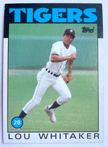 1986 TOPPS LOU WHITAKER BASEBALL CARD #20 Detroit Tigers | eBay