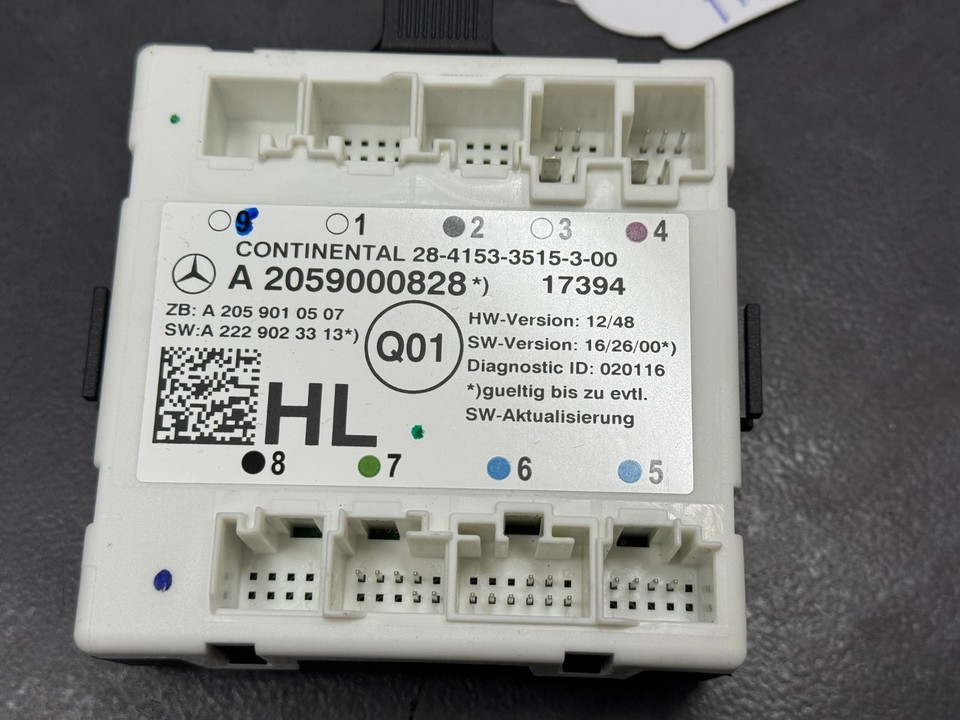 Door Control Unit Mercedes C Class W205 Comfort Module Left A2059000828 ...
