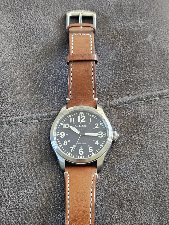 Citizen Men's Eco-Drive Analogue Watch Stainless Steel Blue Face | eBay UK