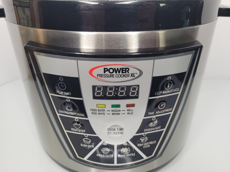 Power Pressure Cooker XL Model PPC770 Silver Black Stainless Steel ...