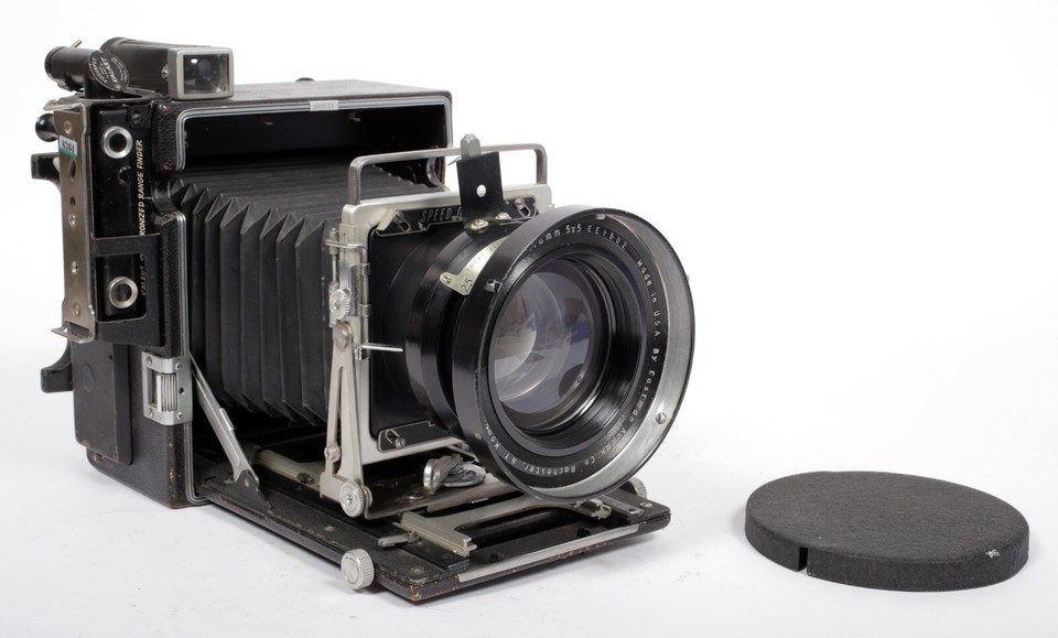 Graflex Speed Graphic 4X5 Camera + Aero Ektar 178mm F2.5 #8364 | eBay