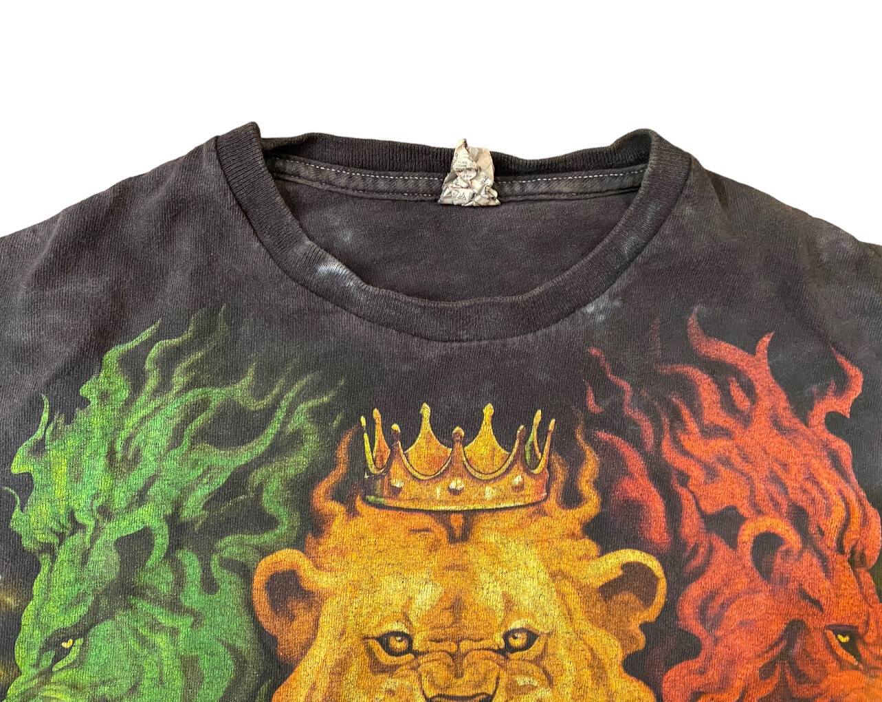 Rastafari Lion Tie Dye Jamaican Reggae T-shirt Unisex… - Gem