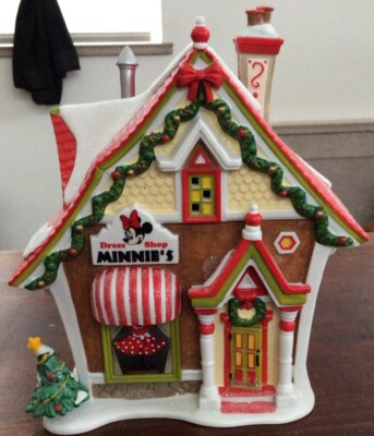 Disney Dept. 56 Minnie's Dress Shop Mickey's Christmas Village W/Box ...
