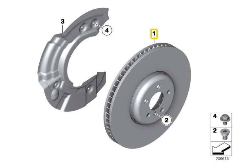 Rolls Royce Ghost Front Brake Rotors Set x 2 – Genuine – La Paz County ...