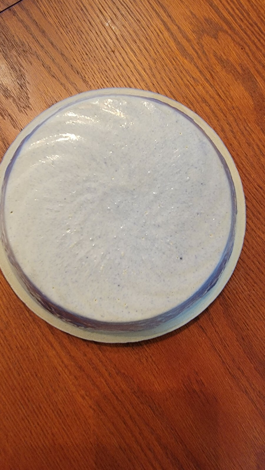 Antique Primitive 9" Blue Yellow Ware Mixing Bowl Stoneware | eBay