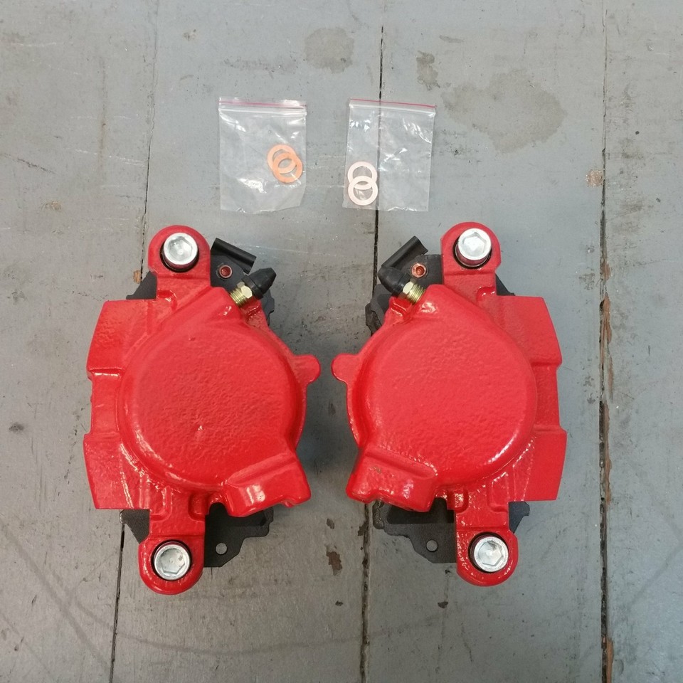 Front Red Brake Calipers Set S10 BLAZER PICKUP REGAL CAMARO MONTE CARLO ...