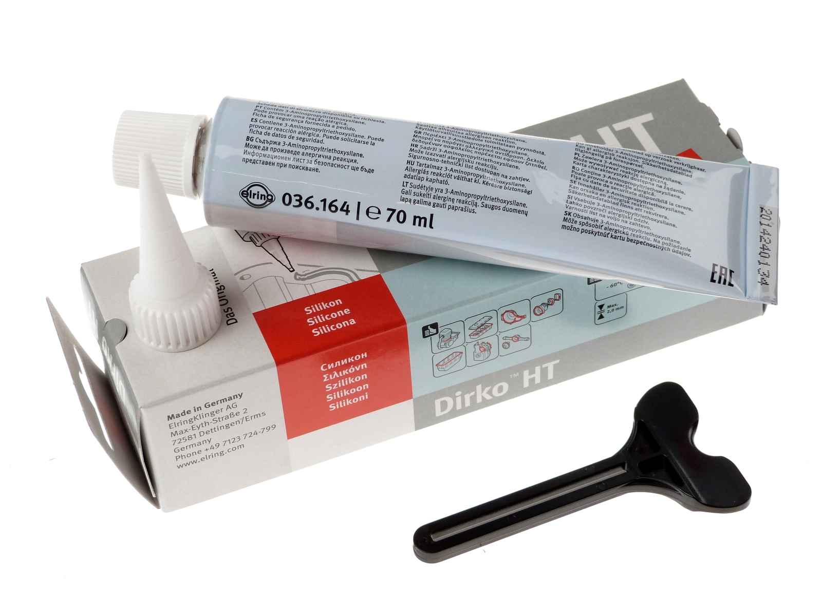 4x Dirko Grau Dichtmasse Dichtmittel 70ml Paste Dichtung Ölwanne Motor ...