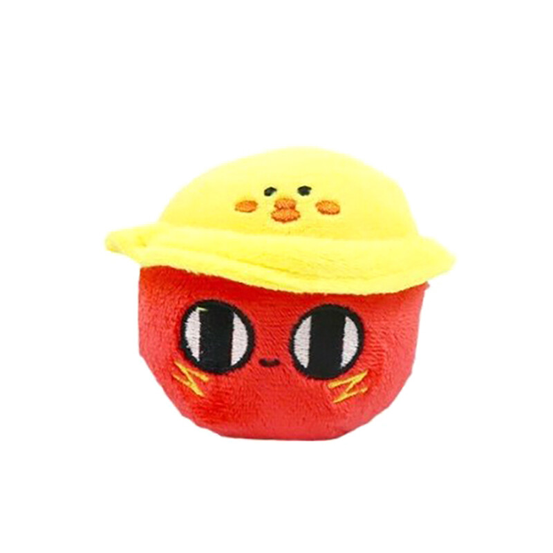 New Cartoon Cute Simulation Red Bean Chick Plush Toy Keychain Pendant ...
