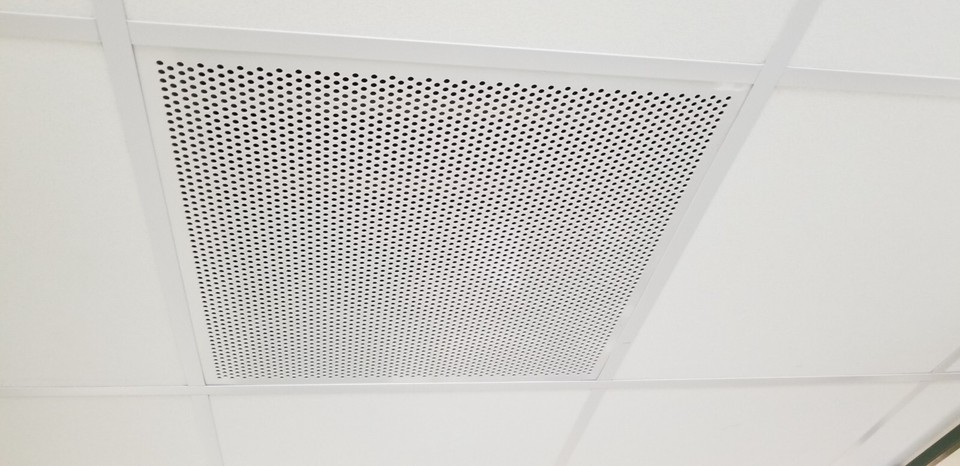 2'x2' White Plastic Perforated Ceiling Tile with 1/2" holes-2pack | eBay