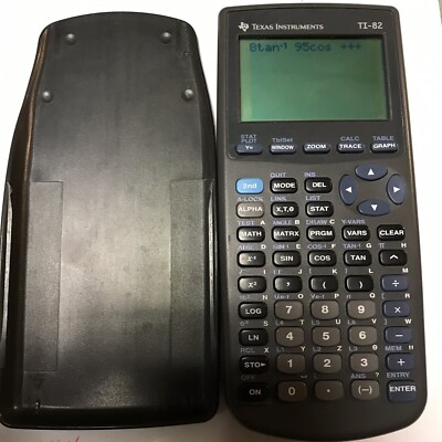 Texas Instruments TI-82 Graphing Calculator with Cover - Tested and ...