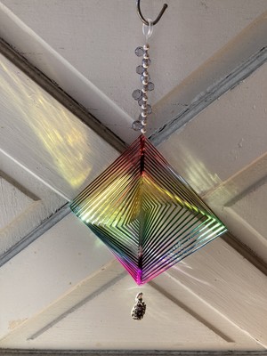Rainbow Square Wind Spinner | eBay