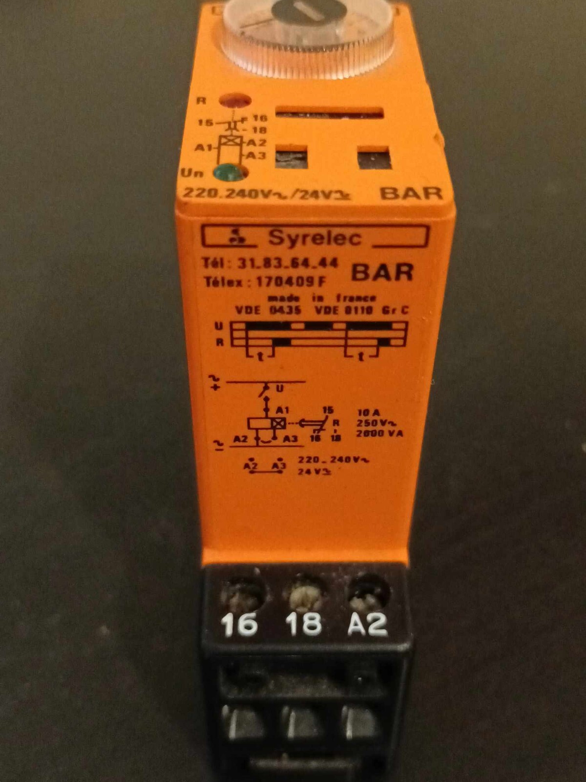 SYRELEC VDE 0435 VDE 0110 24v Timer Relay | eBay Australia
