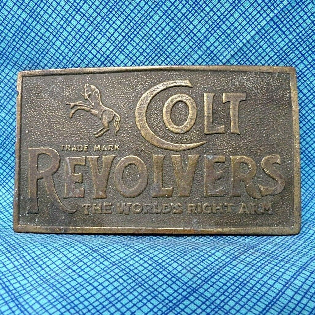 Colt Firearms Belt Buckle Rampant Colt Pony Logo Vtg … - Gem