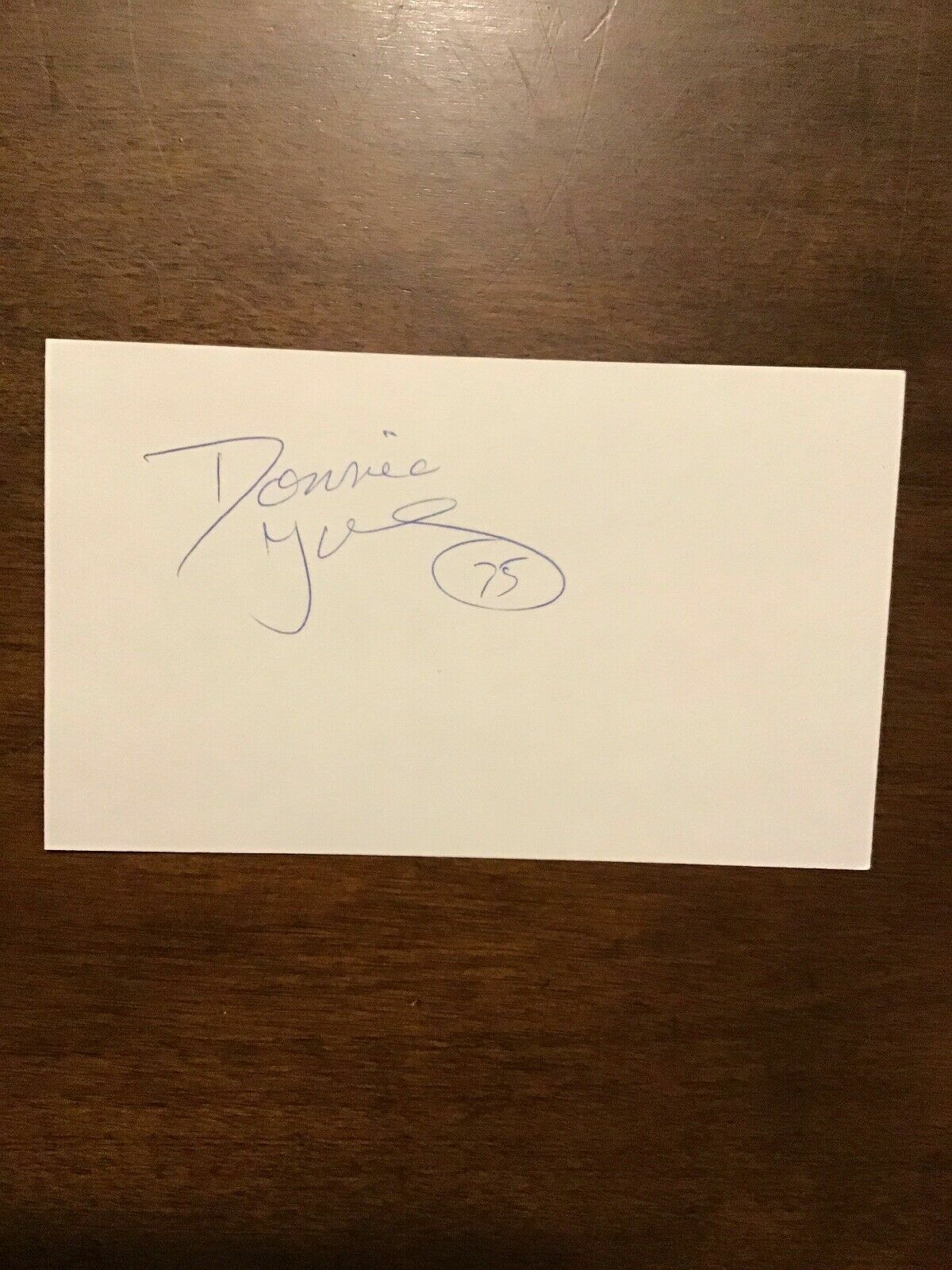 DONNIE YOUNG - FLORIDA FOOTBALL - AUTHENTIC AUTOGRAPH SIGNED - A9384 | eBay