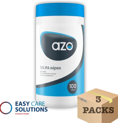 Azo Wipette 70% Alcohol Wipes Disinfectant | Grelly UK