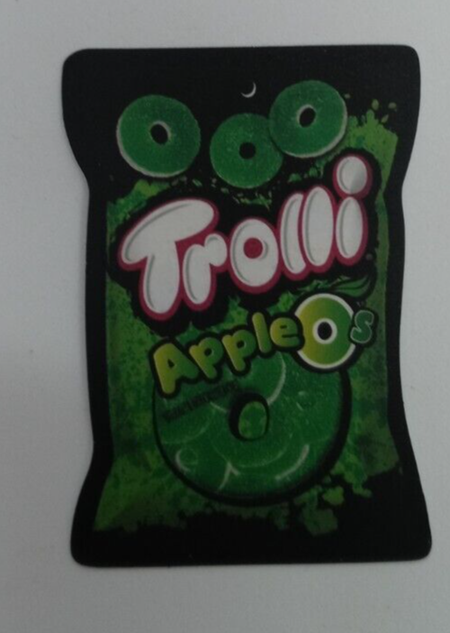 Food Snack Trolli apple O's Sticker 2.25" X 1.25" | eBay