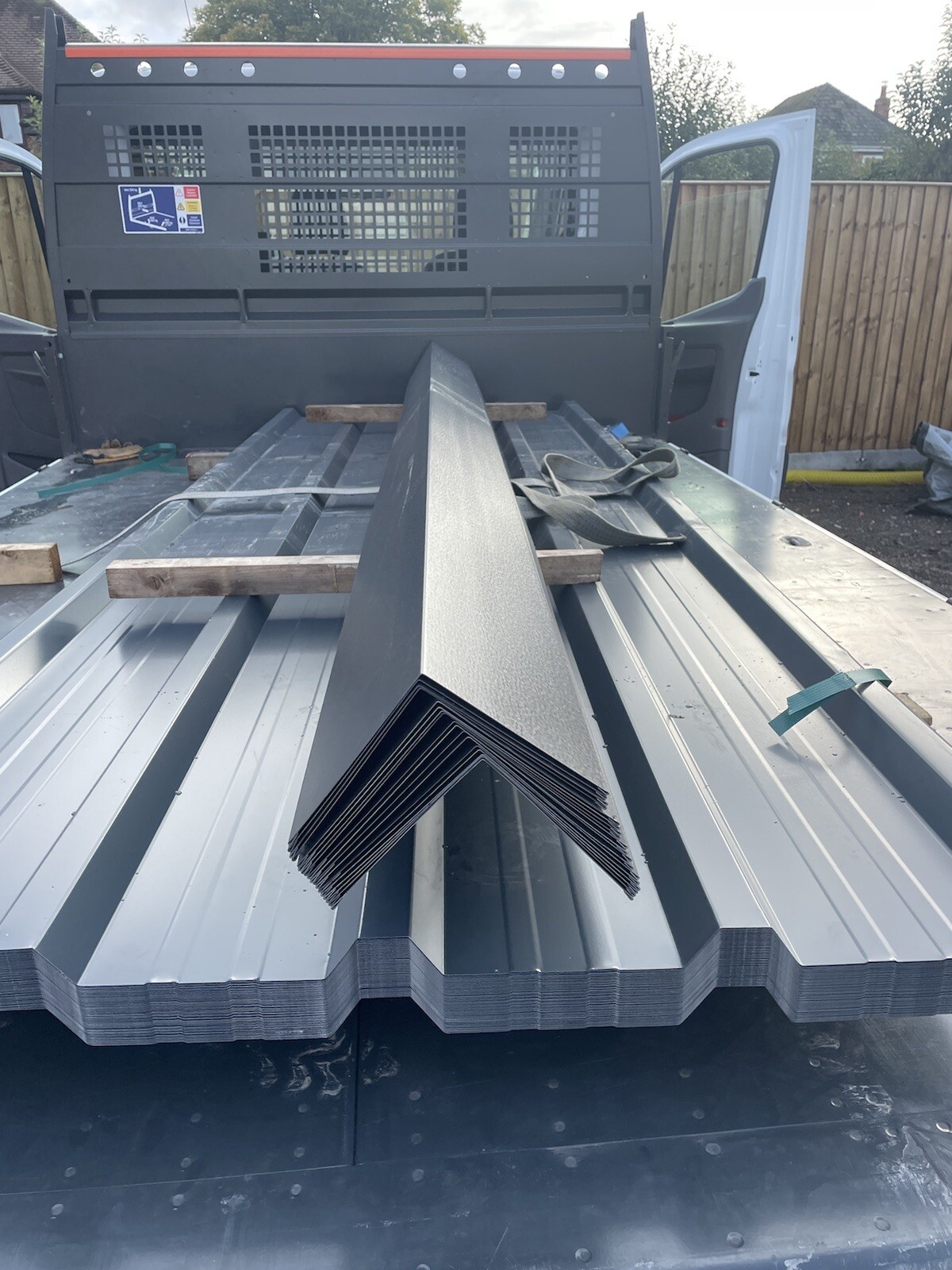 Anthracite Grey Roofing Sheets 1metre Cover Box Profile 8ft | eBay UK