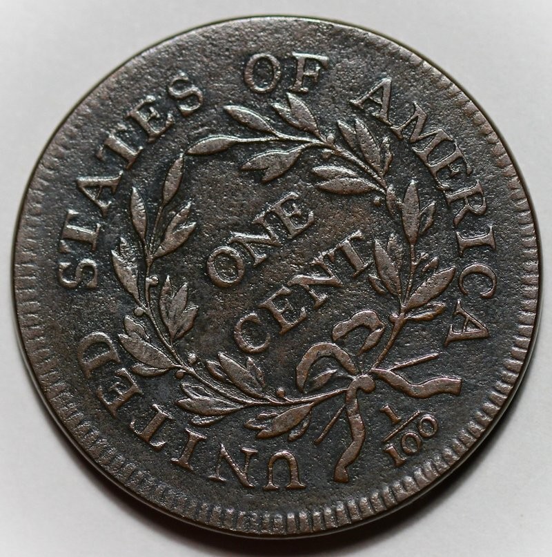 1796 Draped Bust Large Cent (S-84) - Planchet Flaw - US 1c Copper Coin ...
