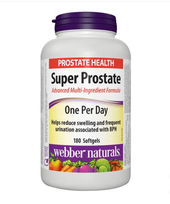 Webber Naturals Super Prostate Advanced Multi-Ingredient Formula 180 ...
