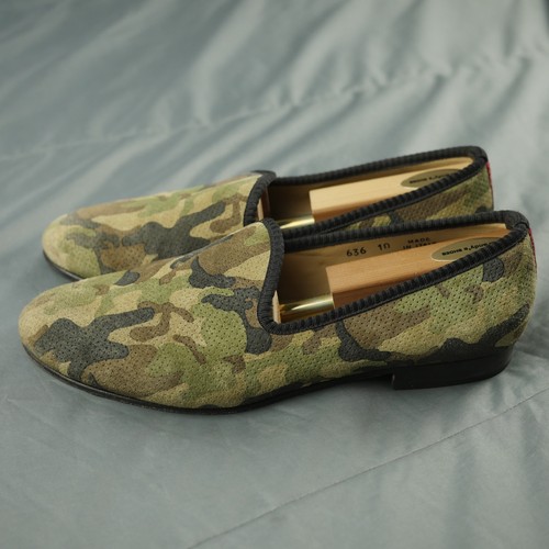 Del Toro Shoes Mens Size 10 Camo Suede Loafers Slip On Made In Italy ...