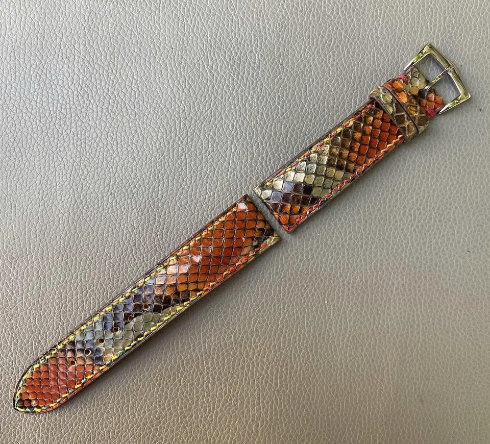 Genuine Snake Skin Watch Strap Band si 10..15 16 17 18 19 20 21 22 23 ...