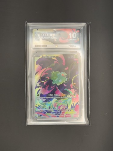 Bulbasaur 133/132 | Mega Evolutions Illustration Rare | ACE 10 GEM MINT ...