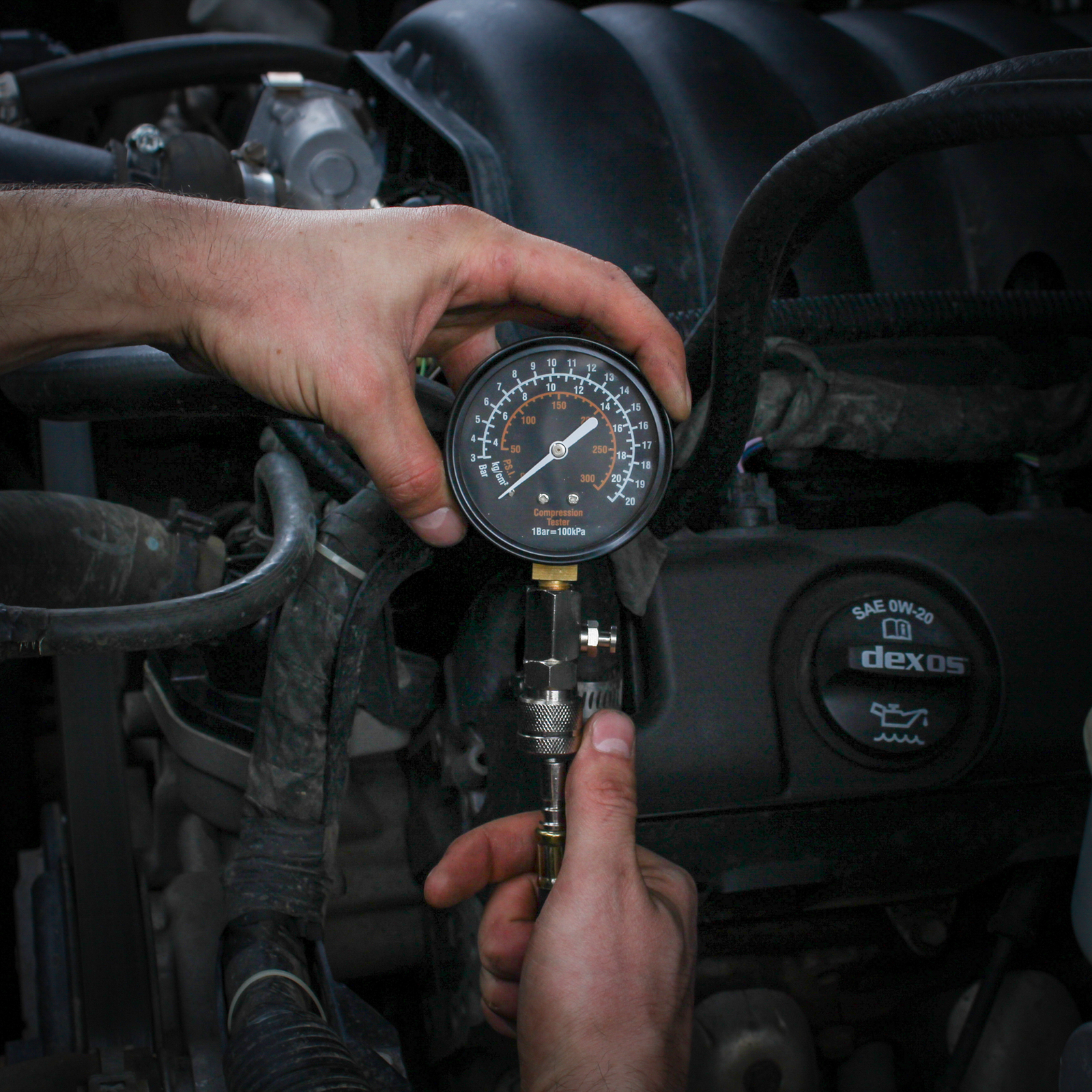 ABN Compression Tester and Adapter - 14 and 18mm Automotive Compression ...