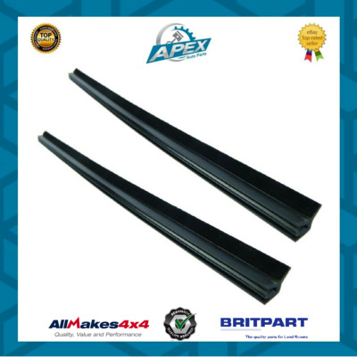 X2 OUTER FRONT DOOR WINDOW RUBBER WAIST SEAL TRIMS- LAND ROVER DEFENDER ...