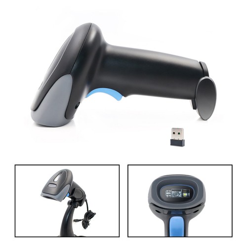 Wireless USB Laser Scan Barcode Scanner 2 In 1 2D+1D Code Reader Gun V1 ...