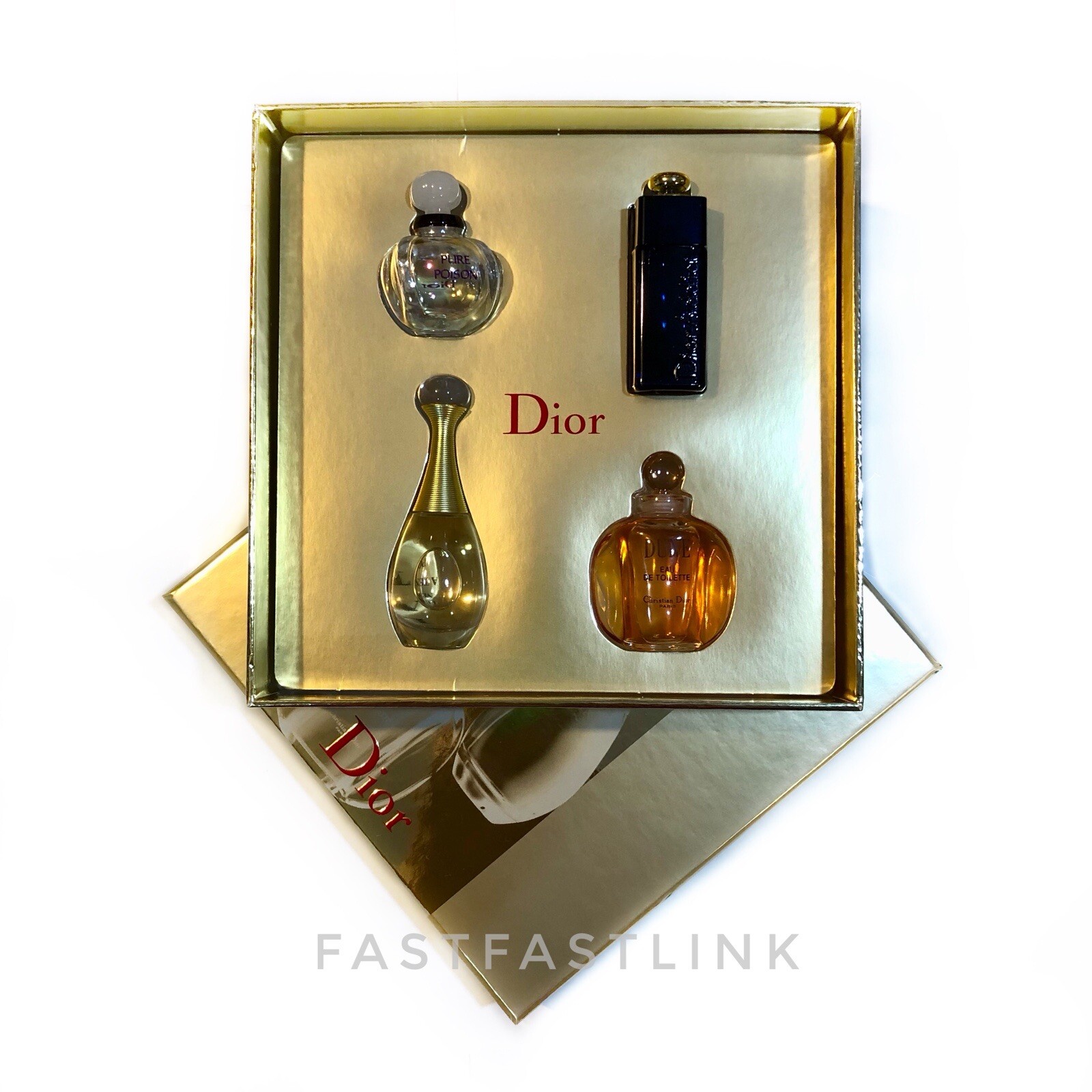 CHRISTIAN DIOR LITTLE LUXURIES 4 PIECES SET MINIATURES WOMENS FRAGRANCE ...