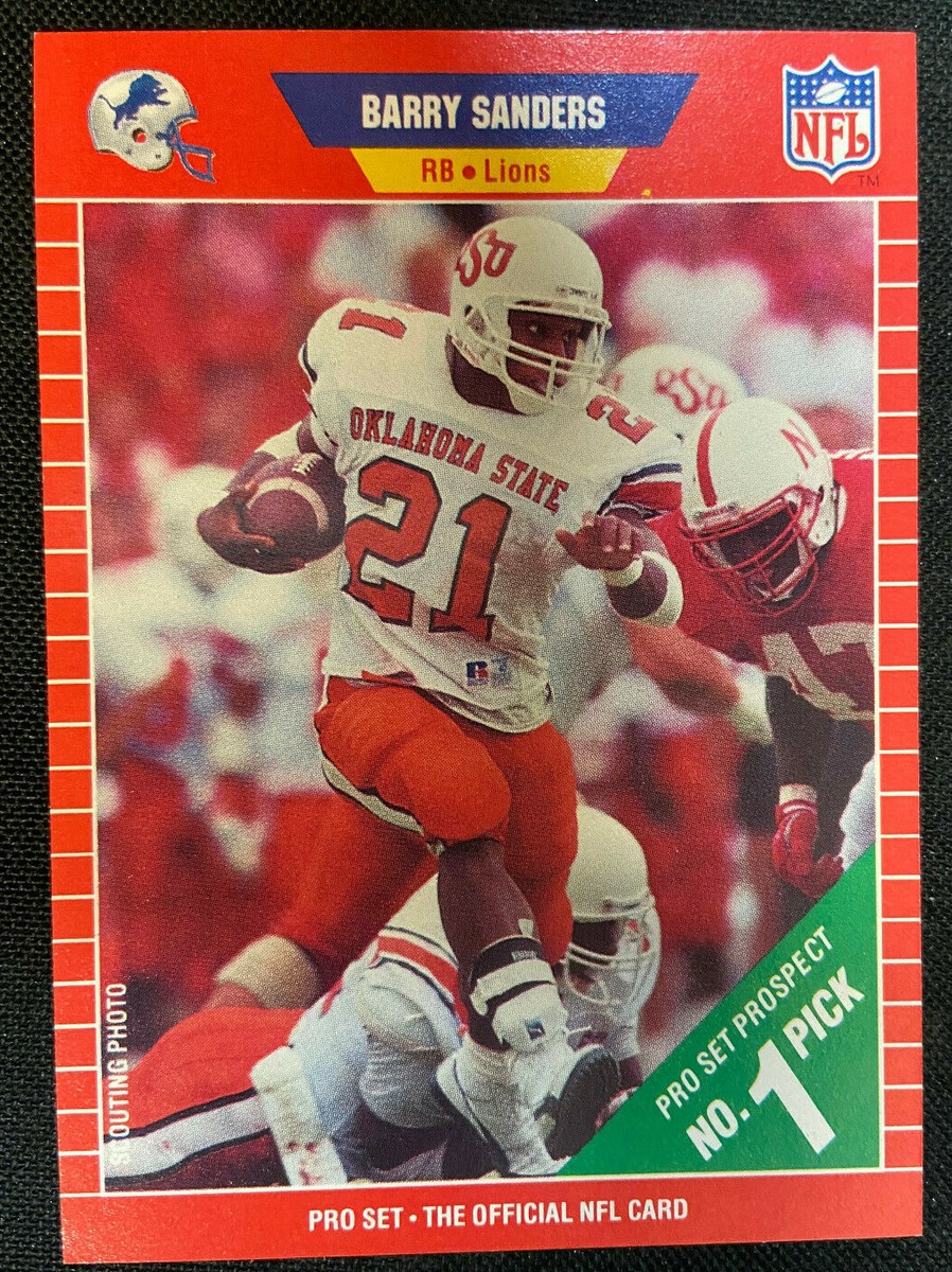 Gif De Jukebox De Barry Sanders 1989 Pro Set Barry Sanders #494 (RC)