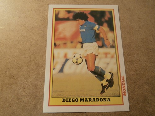 DIEGO MARADONA (NAPOLI, NAPLES), RARE 1986 FOOTBALL ROOKIE CARD MONDIAL ...