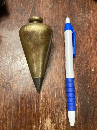 PLUMB BOB VINTAGE BRASS ANTIQUE OLD LEVEL TOOL SOLID | eBay