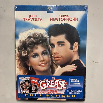 Grease DVD With Songbook Full Screen Sealed 97360264227 | eBay