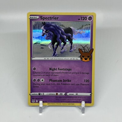 Pokemon Spectrier 2023 Trick or Trade Halloween Holo Rare Card Stamped ...
