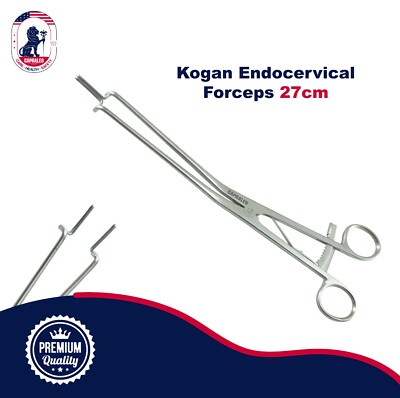 CAPRALEO Kogan Endocervical Forceps 10.6"/27cm, Gynecology Instruments ...