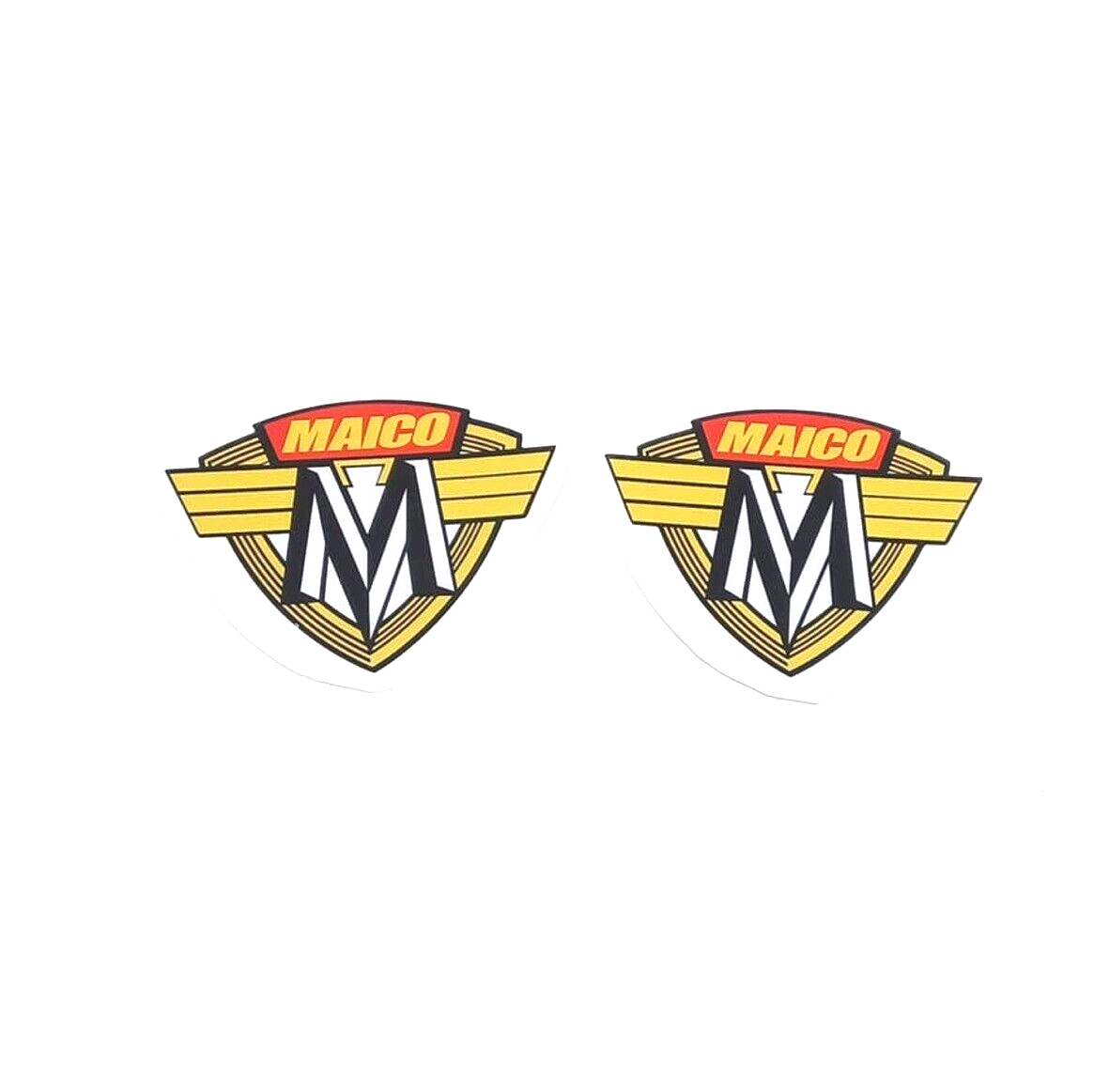 2 Medium Maico Vintage Motocross Stickers Maico CR KX RM YZ AHRMA VMX ...