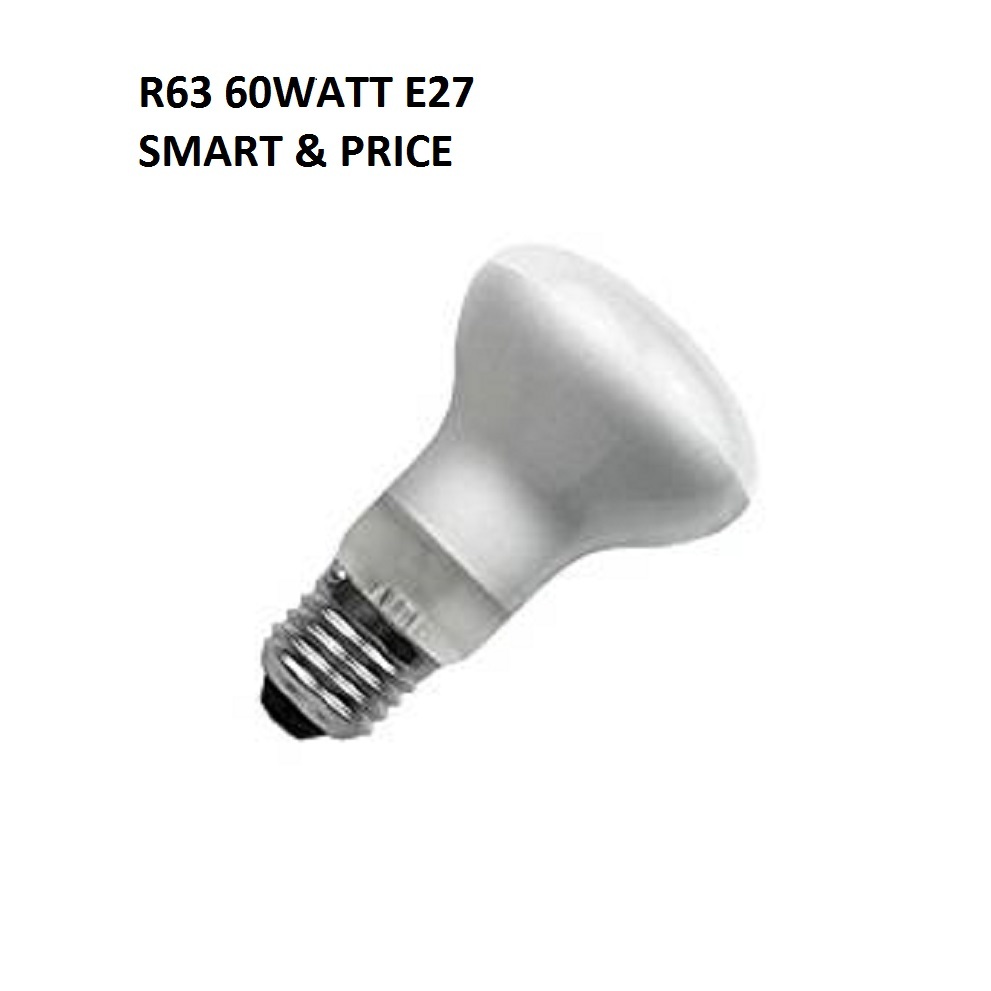 NEW 60WATT R63 PEARL REFLECTOR LAMP BULB ES SPOTLIGHT SCREW CAP X 10 / ...